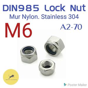 Jual tjt mur nylon m6 - sus304 lock nut - Jakarta Barat - Toko Jaya Technique | Tokopedia