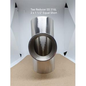 Jual Tee Reducer Sanitary SS 316L 2" x 1 1/2" inch Short - Jakarta ...
