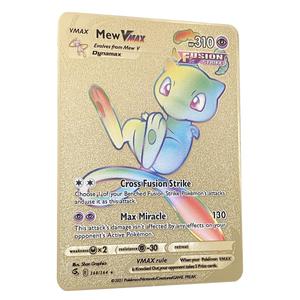 Jual Rainbow Mew Vmax 10000 HP Arceus Golden Pokemon Cards in English ...