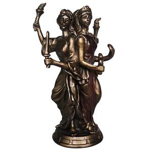 Jual Vintage Greek Three Goddess Resin Statue Triple Form Hecate ...