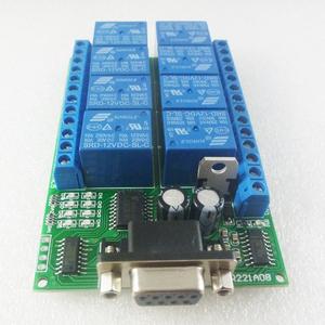 Jual 1PCS 12VDC 8ch Serial Port Relay DB9 UART RS232 Switch for control ...