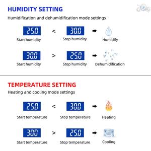 Jual Digital Temperature Humidity Controller Temperature Humidity Meter ...