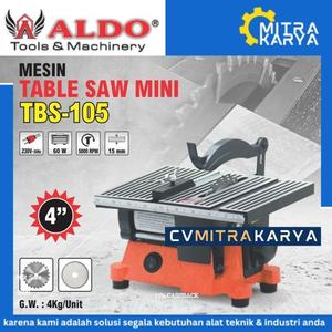 Jual Mesin Alat MEJA POTONG Cutter TABLE SAW MINI 4 INCH 105 ALDO ...