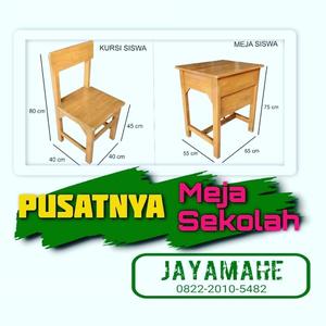 Jual set meja kursi sekolah SD SMP SMA meja kursi impres kayu jati ...