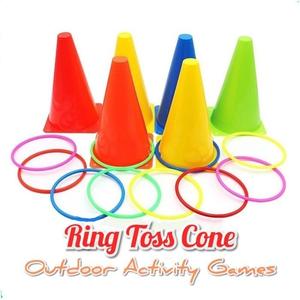 Promo Ring Toss Cone Game / Mainan Sensory Motor / Outdoor Activity ...