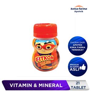 Jual FITKOM JERUK 21 TABLET / MULTIVITAMIN / KIMIA FARMA - Jakarta ...
