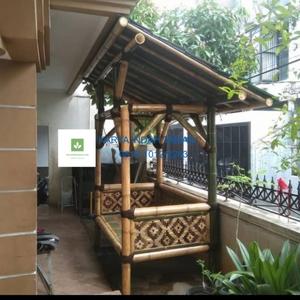 Jual saung gazebo bambu minimalis-saung gazebo bambu - Kab. Bogor ...
