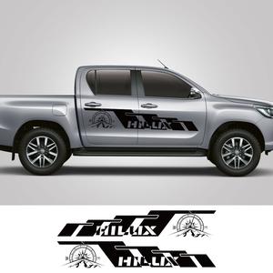 Jual Pickup Door Side Stickers For Toyota Hilux Vigo Revo Rocco Truck ...