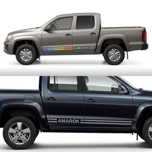 Jual Pickup Door Side Skirt Stickers For VW Volkswagen Amarok V6 UTE ...