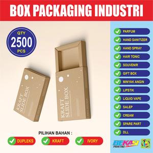 Jual 3x4x8 cm 2.5K Custom Box Sliding Packaging Dus Dus Parfum Slide ...