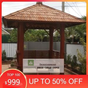 Jual Saung Gazebo Minimalis Modern - Saung Kayu Kelapa Berkualitas ...