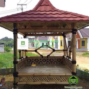 Jual saung bambu. saung bambu atap ijuk kiray dan genteng metal - Kab ...
