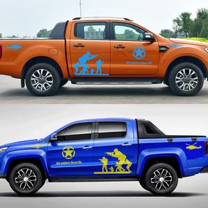 Jual Car Stickers Pickup Body Door Side Decals For Mitsubishi L200 ...
