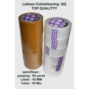 Jual Lakban Coklat / Bening "QQ" 1slop(6pcs) 2IncH45mM90Yards ECONOMIS-HR - Kota Makassar ...