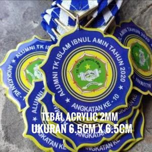 Jual Mendali wisuda Medali Kelulusan Medali akrilik - 1, Biru Putih ...