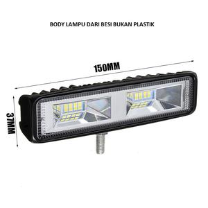 Jual lampu LED bar 15 cm motor/ mobil 48 watt 12 volt - 24 volt ...