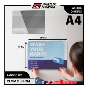 Jual TEMPAT BROSUR AKRILIK AKRILIK TEMPEL SIGN HOLDER AKRILIK A4 ...