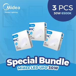 Promo Midea Lampu Led UFO 30 Watt Putih 6500K Coolday Light - isi 3 Pcs ...