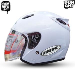 Jual Helm Dewasa Helm Centro Basic Polos Putih Kaca Bening Untuk Pria ...