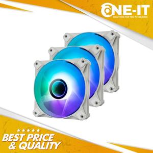 Jual FAN DARKFLASH INFINITY 8 PWM 3in1 120mm ARGB 3 Pack Fans White ...