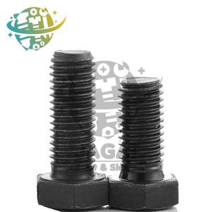 Jual BAUT BAJA HITAM M10 HEX BOLT NUT FULL DRAT HIGH TENSILE BOLT GRADE ...