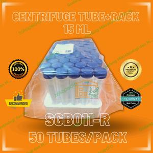 Jual Centrifuge Tube 15 ml + Rack, Sterile, 50 Tubes/Pack - Kab. Bogor - Bismillah Lab | Tokopedia