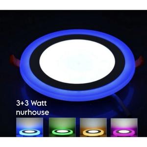 Jual LED panel downlight 2 warna 3 Watt + 3 watt - Jakarta Selatan ...