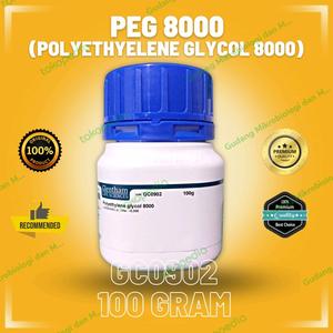 Jual PEG 8000 (Polyethylene Glycol 8000) | (-CH2CH2O-)n, 100 Gram - Kab ...