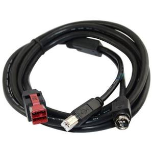 Jual 2Meter BM477AA 24V Powered USB to Hosiden Y cable For POS Printer ...