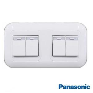 Jual Panasonic Saklar 4G WEJ5531 + WEJ78049 Wide Series 4 Gang Tanam ...
