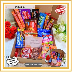 Jual kado pacar cewek kado ulang tahun pacar hampers snack box wisuda ...