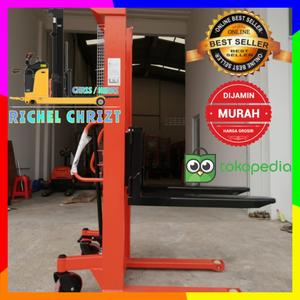 Jual hand stacker ekonomis 1ton/1.6meter / hand pallet / hand lift ...