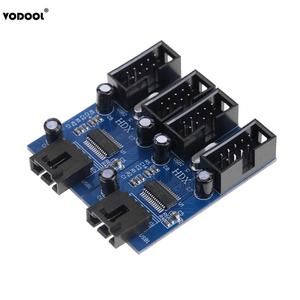 Jual Motherboard 9 Pin Usb Header Male 1 To 4 Female Extension - Kab ...