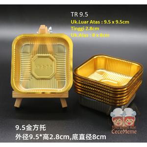 Promo Tray Mika Mooncake Kue Bulan 150gr 9.5cm Emas Gold Tempat Pia ...