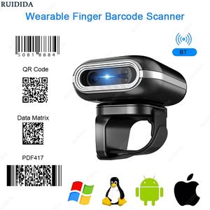 Jual Qr Code 1D/2D Ring Scanner Wearable Scanner Finger Barcode ...