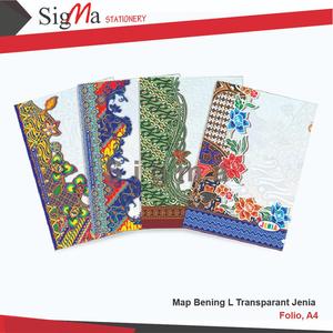Jual Map Plastik Bening JENIA Folio / A4 (Lusin) - Merah, Folio ...