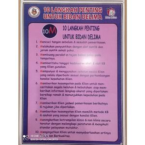 Jual 🤞 (55) POSTER 10 LANGKAH PENTING UNTUK BIDAN DELIMA - Kota ...