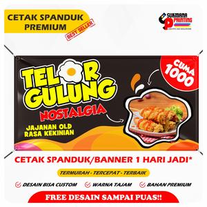 Jual CETAK BANNER SPANDUK TELOR GULUNG - TEBAL 280 GRAM - 50 x 50 CM ...