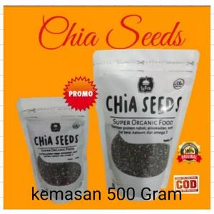 Jual Organic Black Chia Seeds Mexico Seed Chiaseeds Organik - 500 gram ...