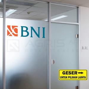 Jual cutting sticker stiker kaca kantor bank BNI - 50x15cm - Kab ...