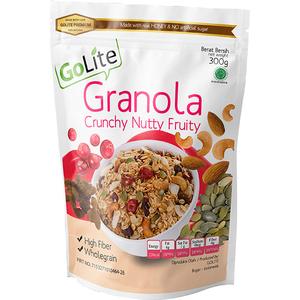 Jual (SEREAL) GO LITE GRANOLA CRUNCHY NUTTY FRUITY 300GR - Kota ...