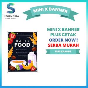 Jual Mini X Banner A3 Plus Cetak Art Carton Laminasi Glossy Custom ...