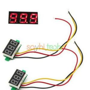 Jual Voltmeter red 3 wire DC mini 2 digit 7 segment volt meter - Kota ...