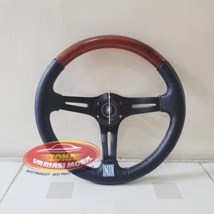 Jual Stir Steer Setir Racing Mobil Kayu Jati Asli Klasik Bordir ND 14 ...