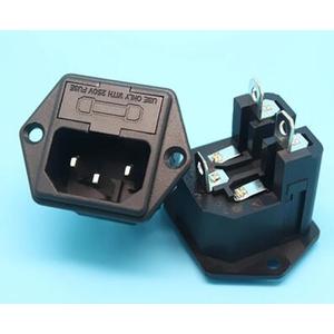 Jual 10Pcs/Lot Fuse Type Socket/Ear Ac-03 Three-Core Fuse Power - Kota ...