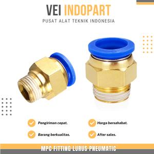 Jual MPC 04-01 FITTING PNEUMATIC LURUS MALE 4MM DRAT 1/8" PC 04-01 - Jakarta Barat - Vei ...