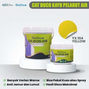 Jual Cat Duco Kayu Warna Kuning Waterbased Bioduco Solid Colour 400g ...