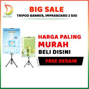 Jual Tripod Stand Banner 2 Sisi Plus Cetak Impraboard & Stiker (Free ...