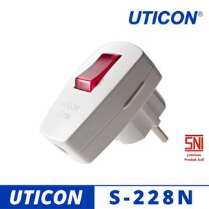Jual Uticon Steker Arde Saklar Lampu S - 228N Tusuk kontak konektor ORI ...