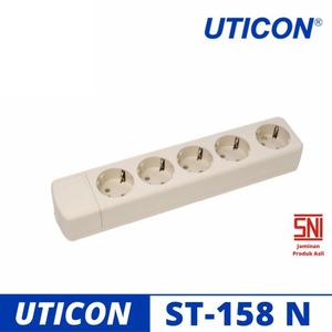 Jual Uticon StopKontak 5 Lubang ST-158 N Kotak kontak Multi Original ...